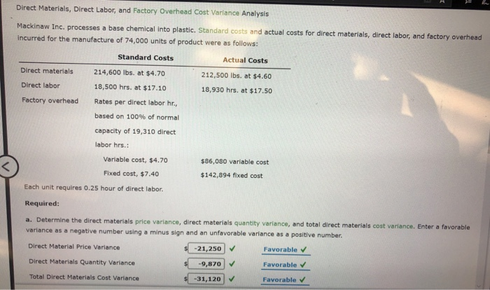 Solved Direct Materials, Direct Labor, and Factory Overhead | Chegg.com