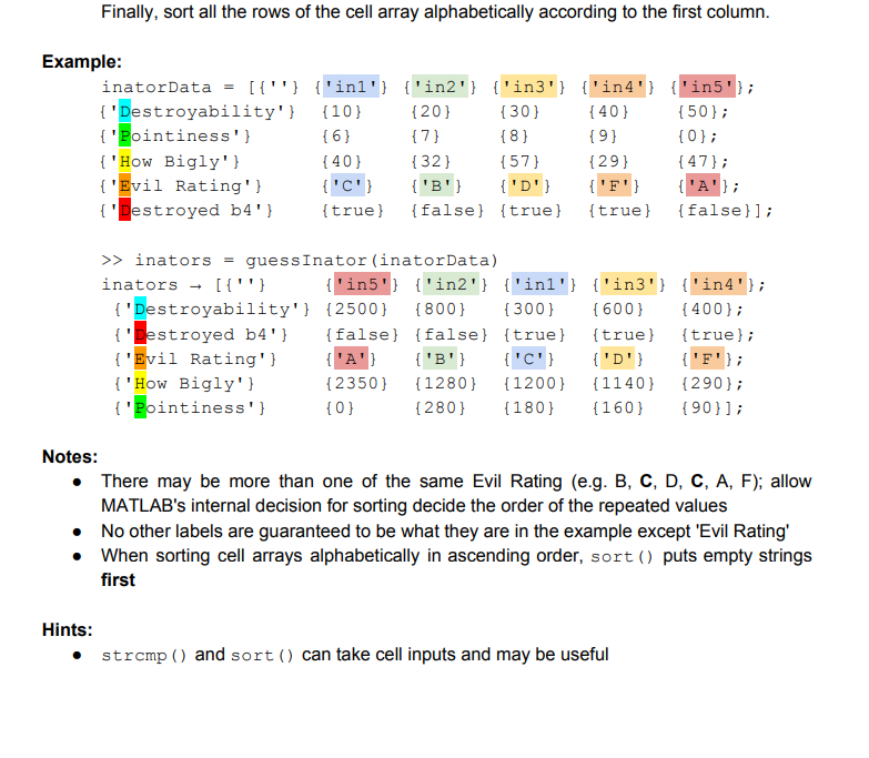 Function Name Guessinator Inputs 1 Cell Mxn Cell 