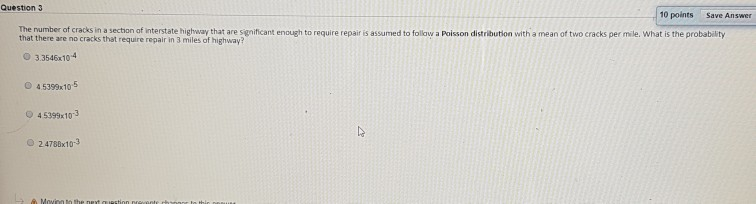 Solved Question 3 10 points Save Answer The number of cracks | Chegg.com
