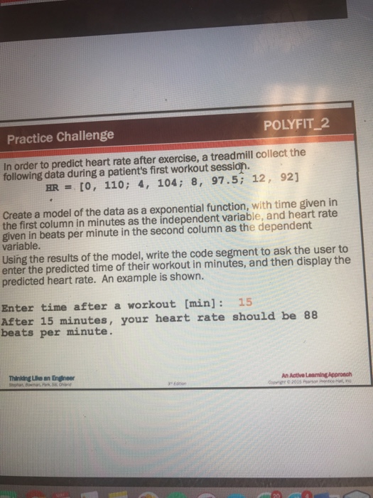 Solved Practice Challenge POLYFIT 2 In order to predict | Chegg.com
