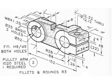 Solved Please complete the fully dimensioned detail drawing | Chegg.com