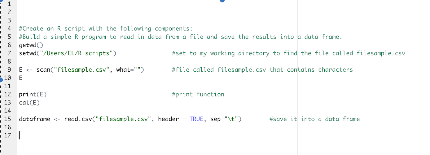 Solved Create an R script with the following | Chegg.com