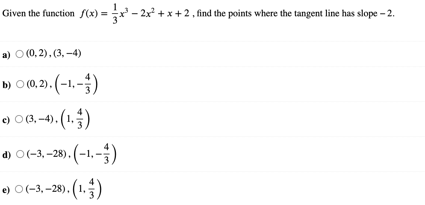 Solved Given the function f(x) = 3x2 – 2x? +x+2 , find the | Chegg.com