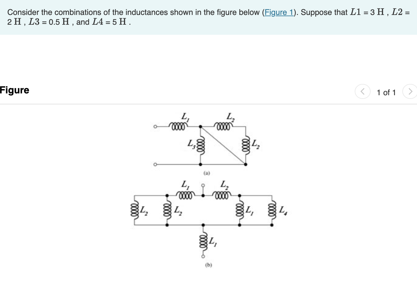 Solved Consider the combinations of the inductances shown in | Chegg.com