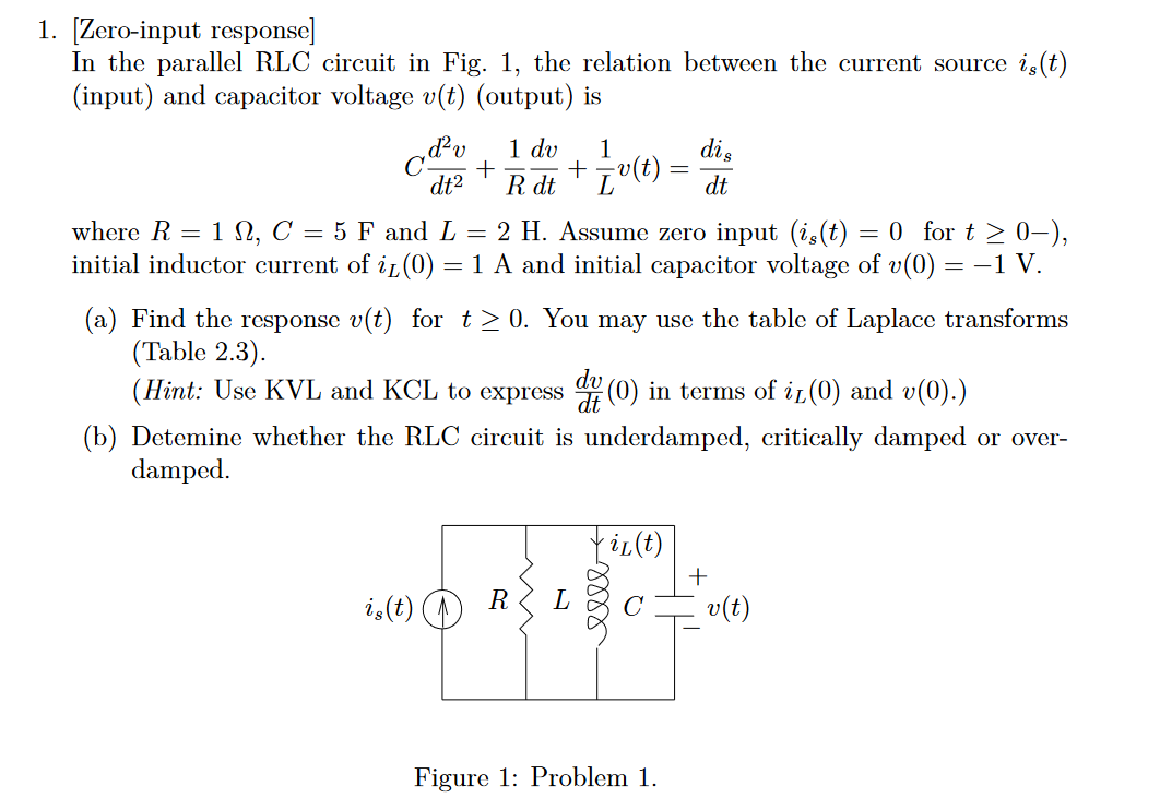Solved Show me the steps to solve [Zero-input response]In | Chegg.com