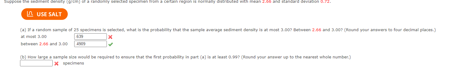 Solved Suppose the sediment density (g/cm) ﻿of a randomly | Chegg.com