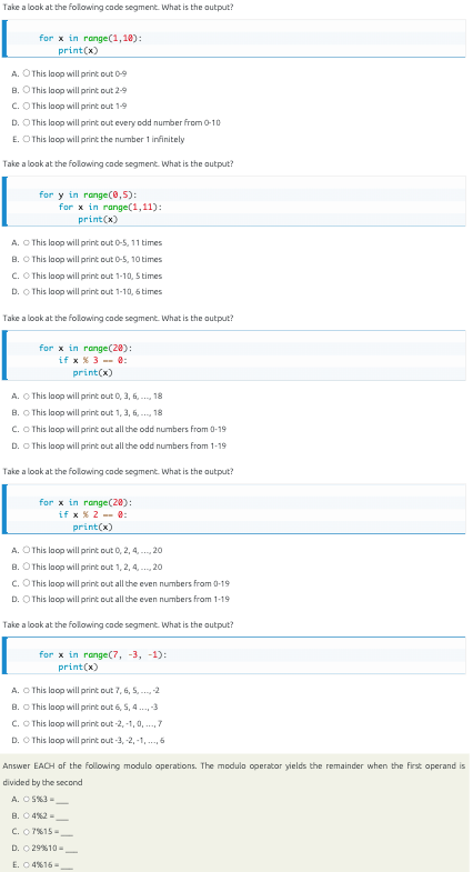 Solved Take a loak at the following cade segment. What is | Chegg.com