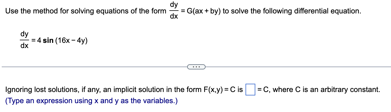 Solved Use the method for solving equations of the form | Chegg.com