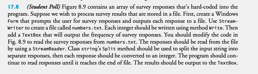 Solved 17.8 (Student Poll) Figure 8.9 contains an array of | Chegg.com