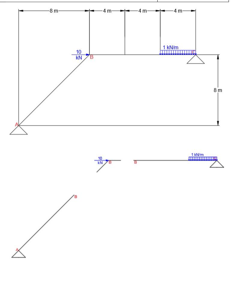 Solved The frame shown below have a Pin support at A | Chegg.com