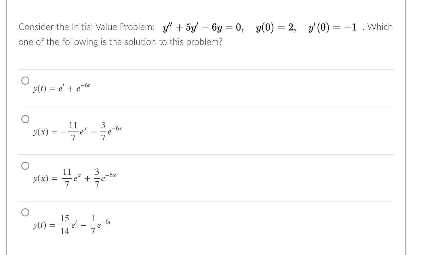 Solved Consider the Initial Value Problem: | Chegg.com