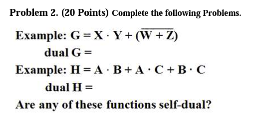 Solved Problem 2 20 Points Complete The Following 