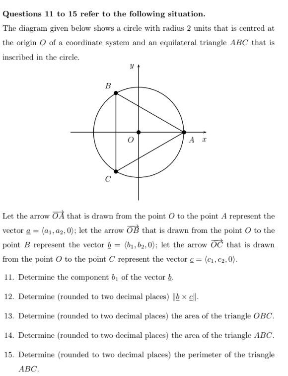Solved Questions 11 to 15 refer to the following situation. | Chegg.com