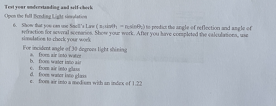 Solved Test your understanding and self-check Open the full | Chegg.com