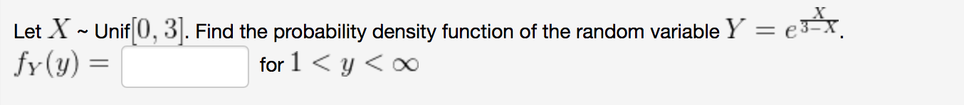 Solved 1. Let ~ Unif. Find the probability density function | Chegg.com