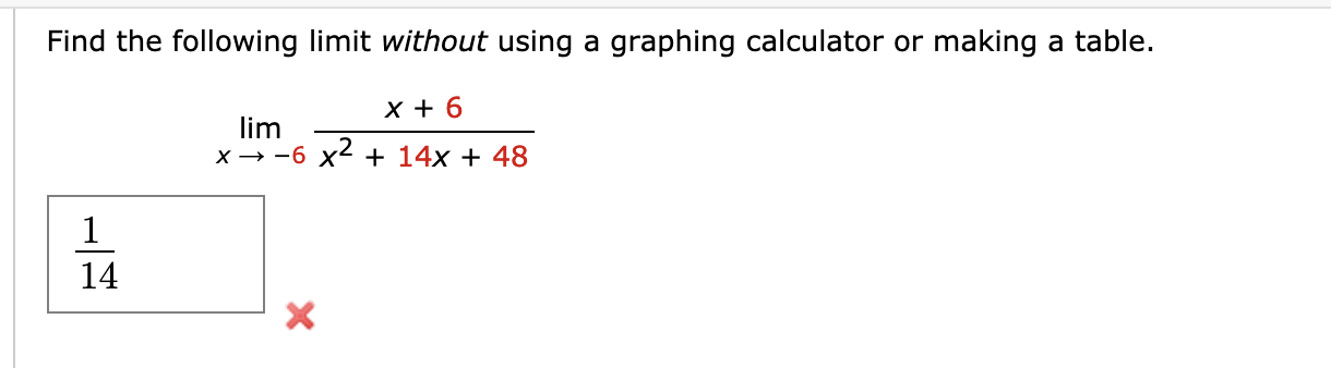 Solved Find the following limit without using a graphing | Chegg.com