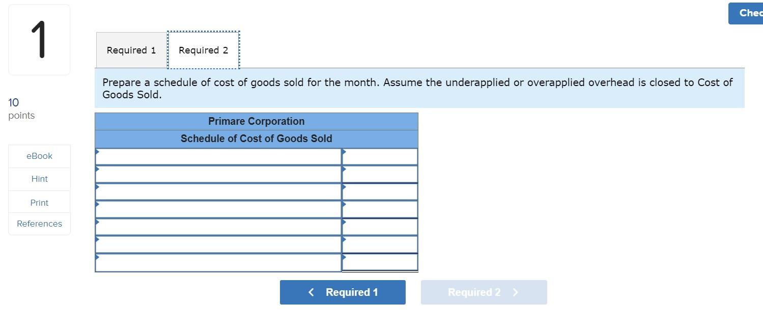 Solved Exercise 3-3 (Static) Schedules of Cost of Goods | Chegg.com