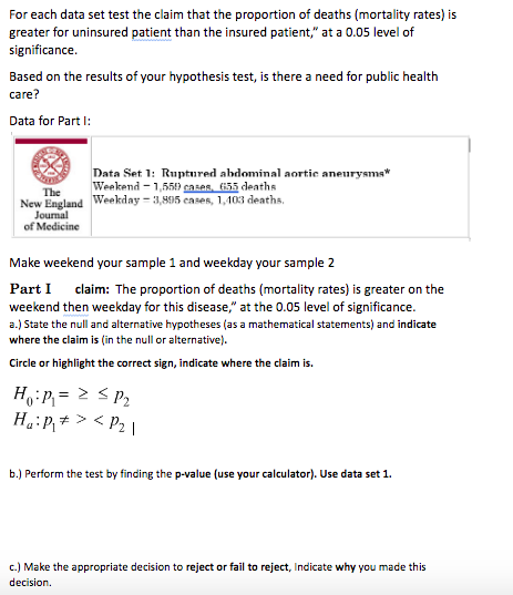 Solved For each data set test the claim that the proportion | Chegg.com