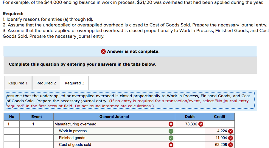 Solved Return to Exercise 3-8 Applying Overhead; Journal | Chegg.com