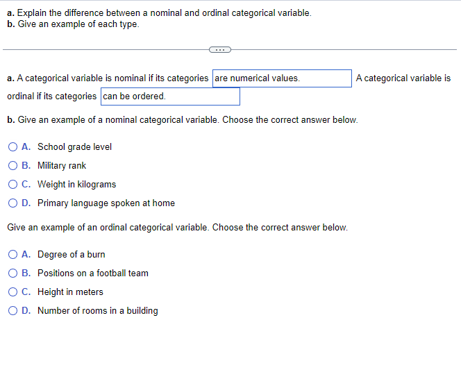Solved a. Explain the difference between a nominal and | Chegg.com