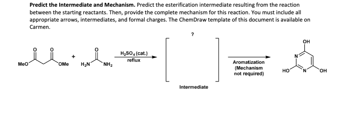 Solved Predict the Intermediate and Mechanism. Predict the | Chegg.com