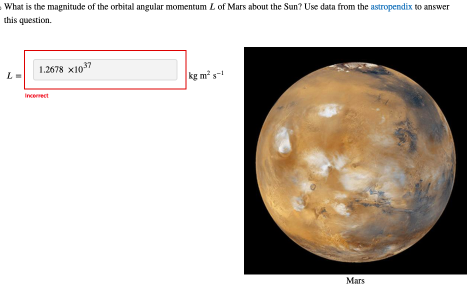 Solved What is the magnitude of the orbital angular momentum | Chegg.com