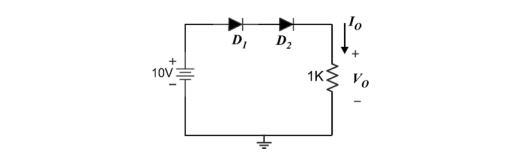 Solved Diode DC Analysis: for the following circuit having | Chegg.com