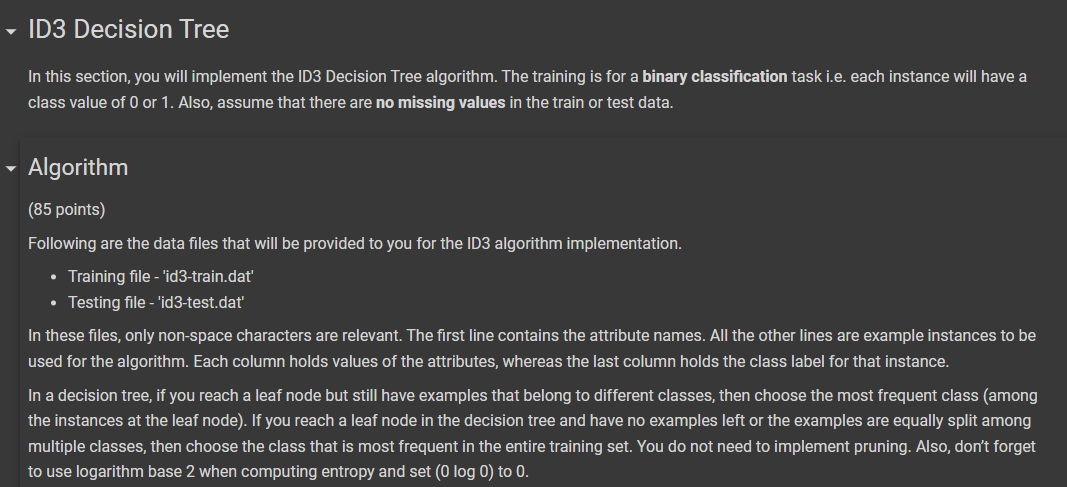 Solved Id3 Decision Tree In This Section You Will Implement 