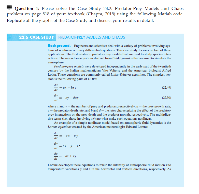 Solved Question 1: Please solve the Case Study 28.2: | Chegg.com