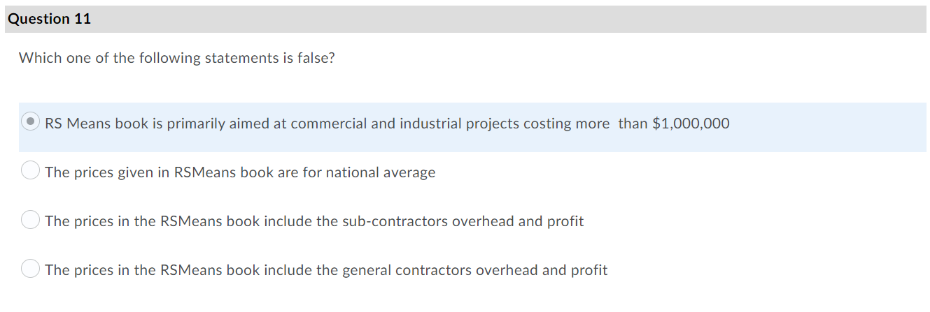 Solved Which one of the following statements is | Chegg.com
