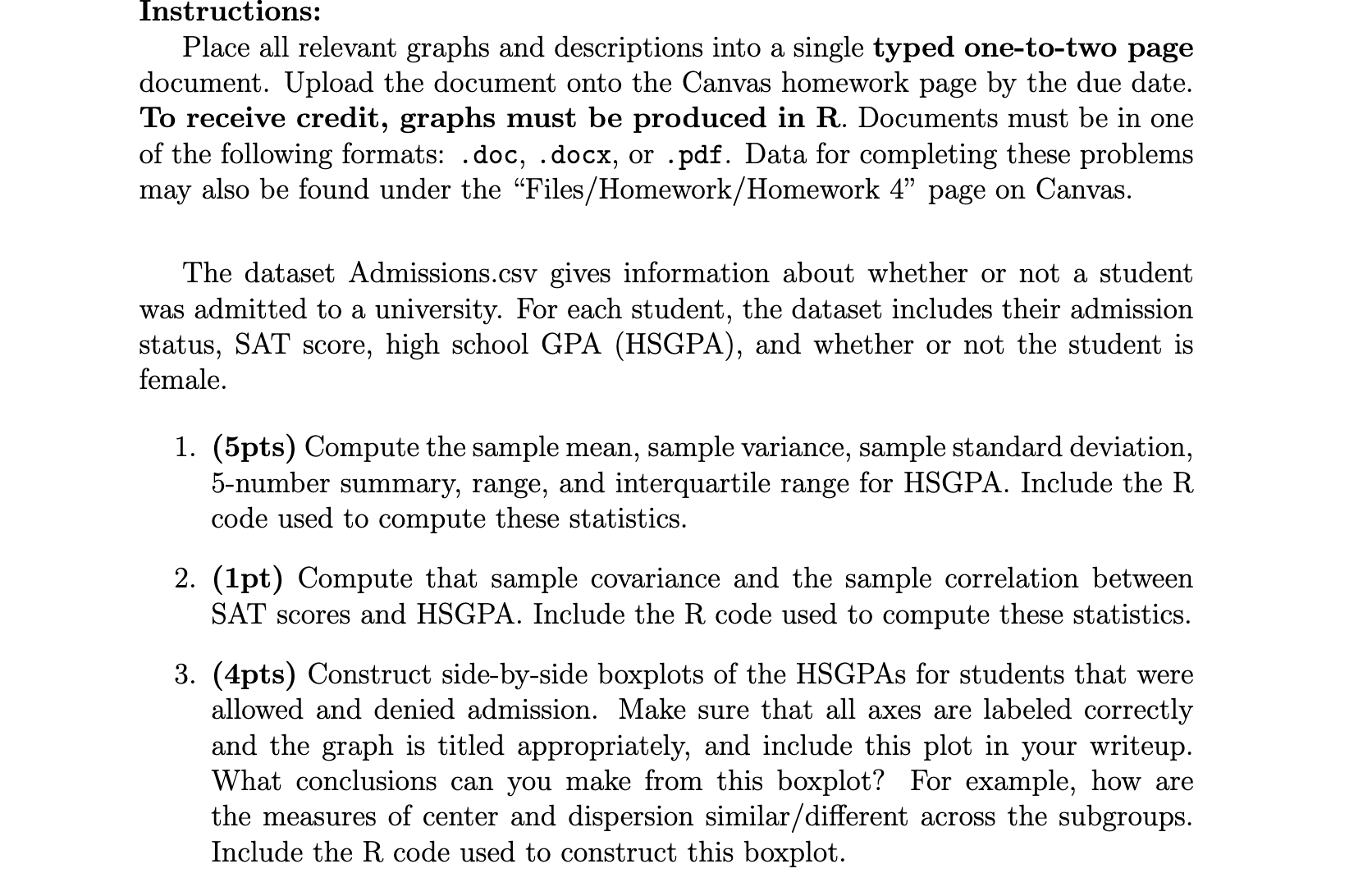 Solved Place all relevant graphs and descriptions into a | Chegg.com