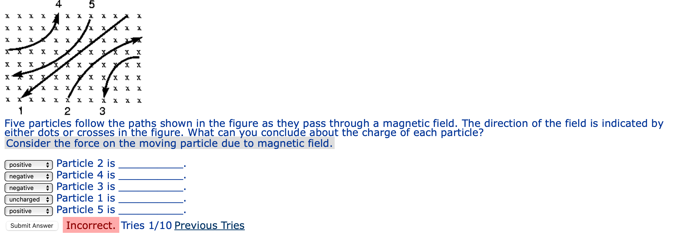Solved Five particles follow the paths shown in the figure | Chegg.com