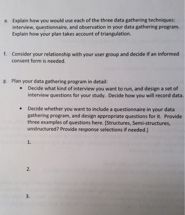 Solved Explain how you would use each of the three data | Chegg.com