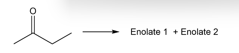 enolate 1 ﻿and 2 | Chegg.com