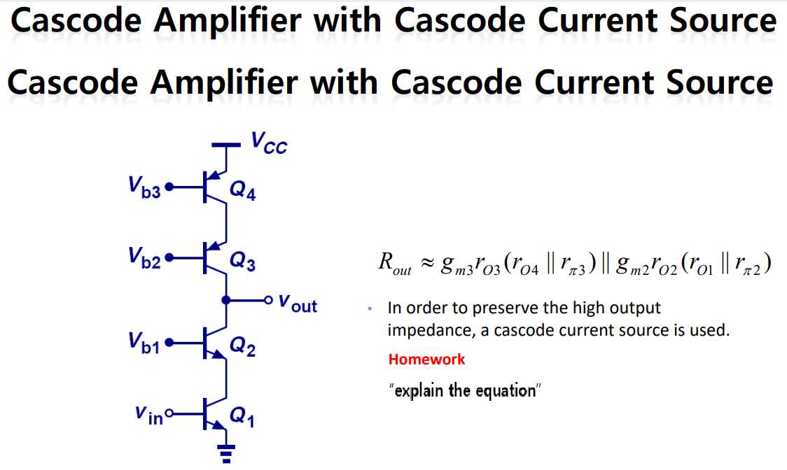 Solved Cascode Amplifier With Cascode Current Source Cascode