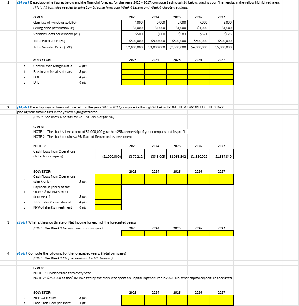 Solved Help answering what is highlighted in yellow | Chegg.com