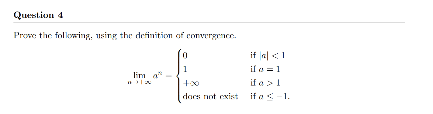 Solved Question 4 Prove the following, using the definition | Chegg.com