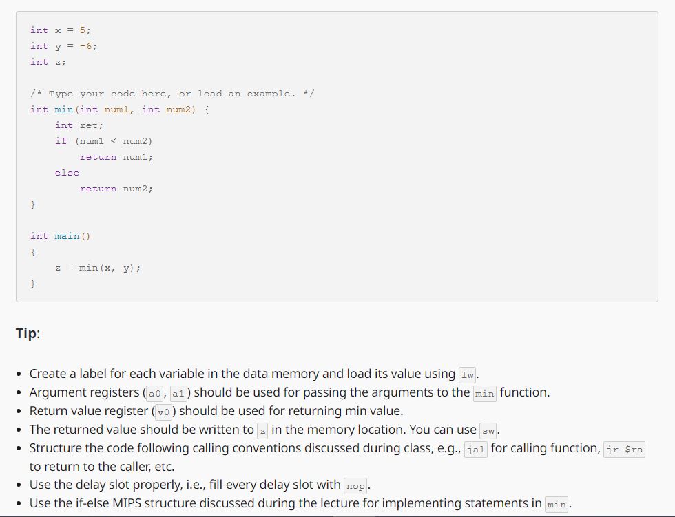 Solved Int X5 Int Y−6 Int Z Type Your Code Here Or 