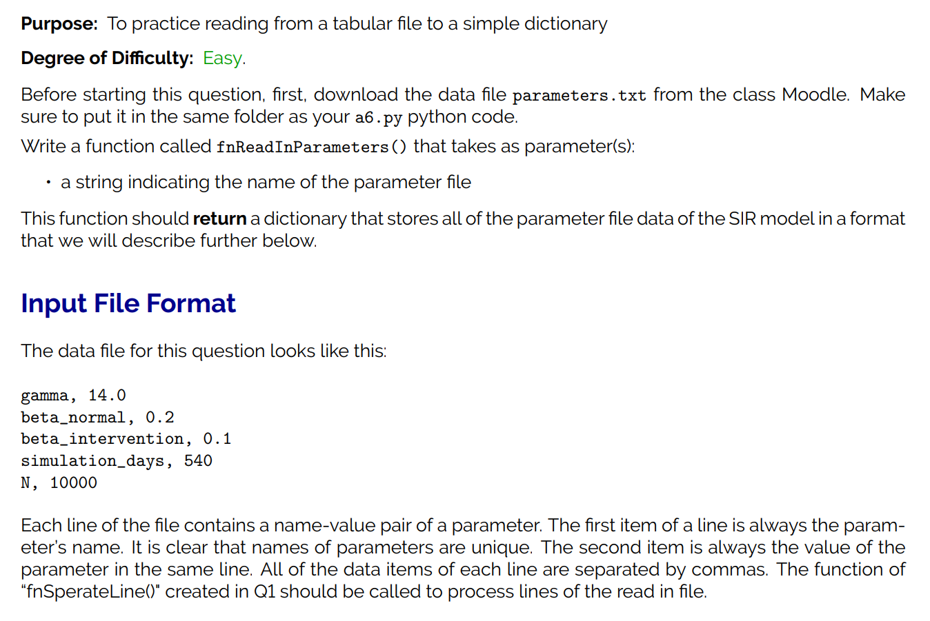 Solved Purpose: To practice reading from a tabular file to a | Chegg.com