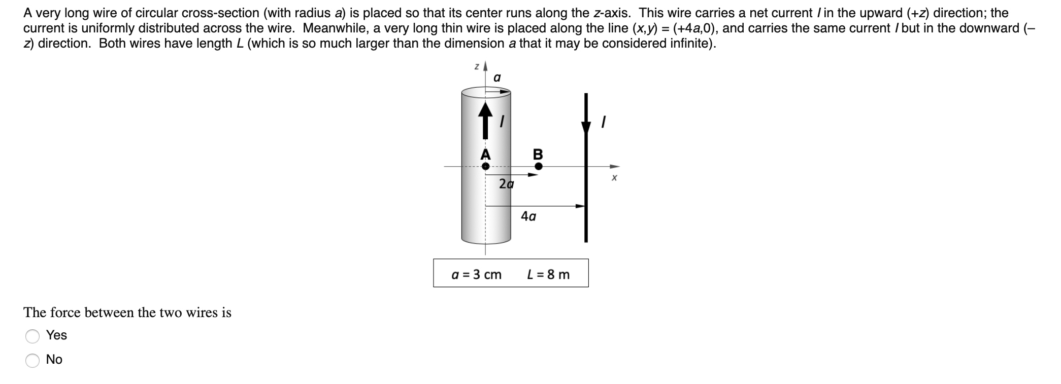 Solved A very long wire of circular cross-section (with | Chegg.com