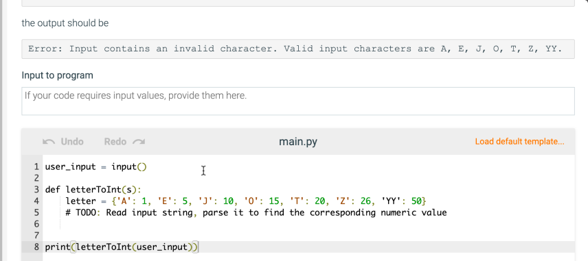 Solved 88o. code in python. please use the same template in | Chegg.com