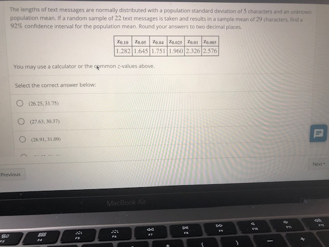 Solved The lengths of text messages are normally distributed | Chegg.com