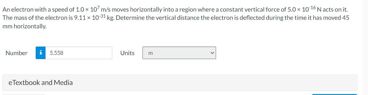 [solved] In Electron With A Speed Of 1 0 Times 10 {7}