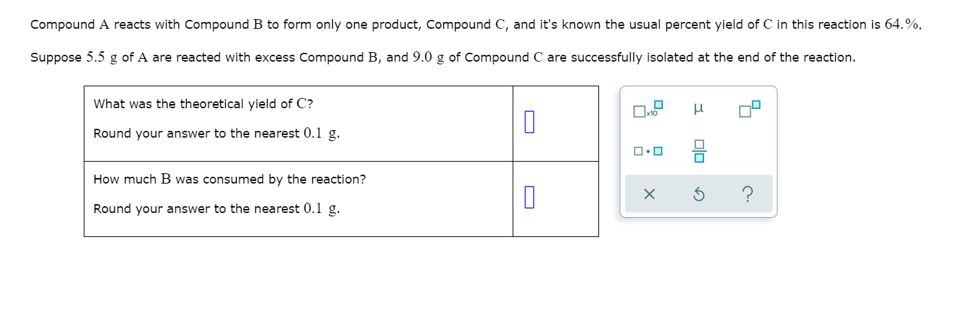 Solved Compound A Reacts With Compound B To Form Only One