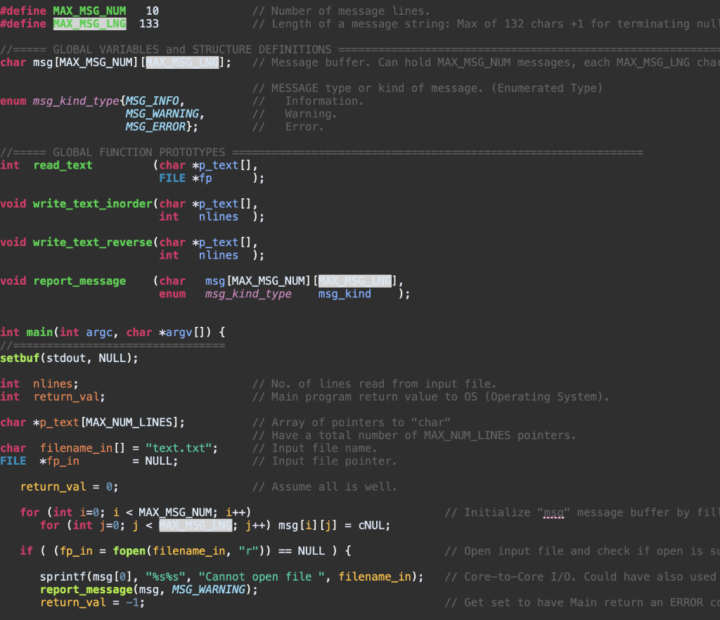 Solved The text file "text.txt", already loaded with the | Chegg.com