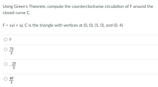 Solved Using Green's Theorem, compute the counterclockwise | Chegg.com