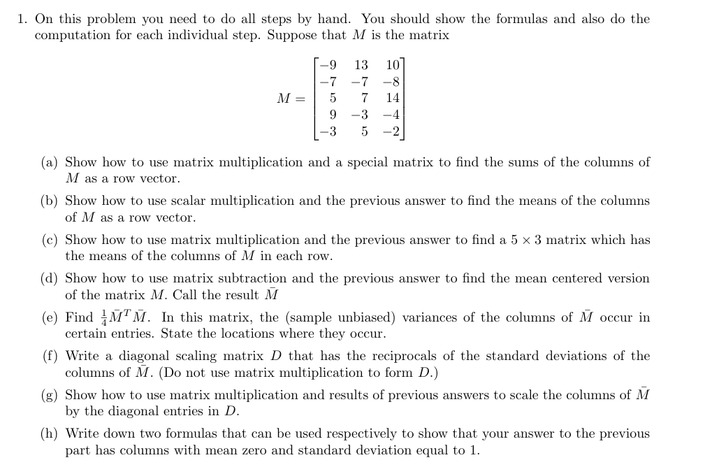 Solved On this problem you need to do all steps by hand. You | Chegg.com