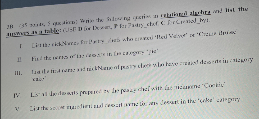 Solved Please solve all the parts!3A is related to the | Chegg.com