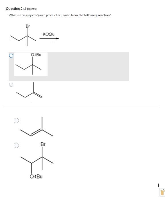 Solved Question 2 (2 points) What is the major organic | Chegg.com Solved Question 2 (2 points) What is the major organic | Chegg.com