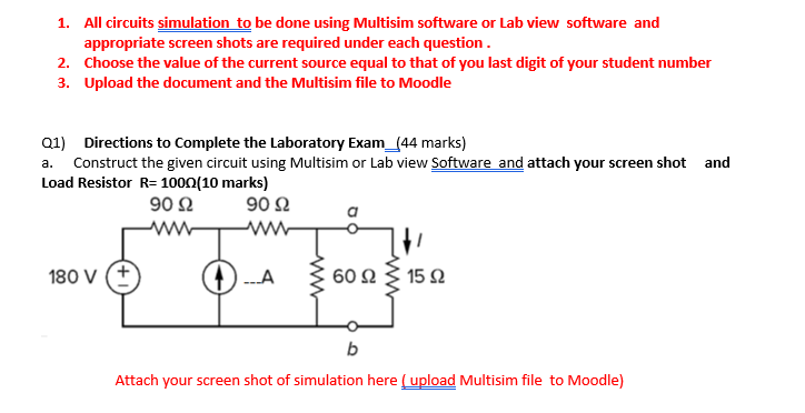 Solved 1. All circuits simulation to be done using Multisim | Chegg.com